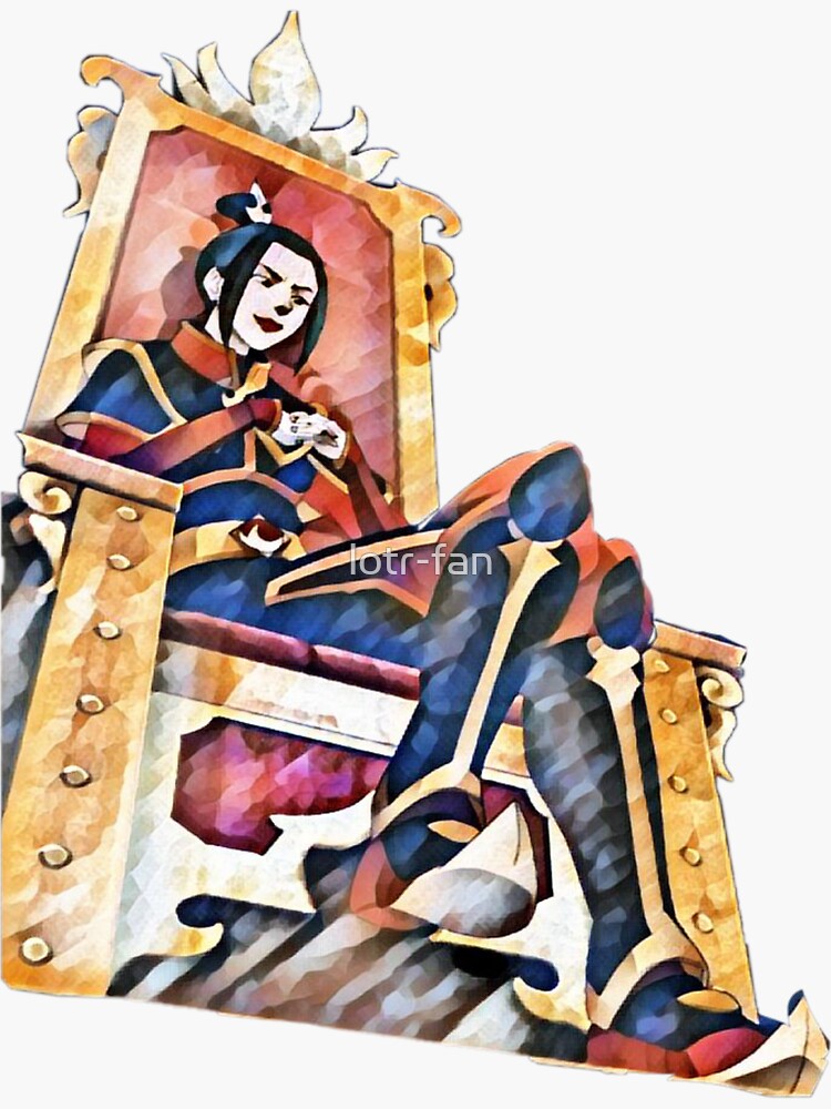 "Avatar TLA: Azula on the Throne" Sticker by lotr-fan | Redbubble