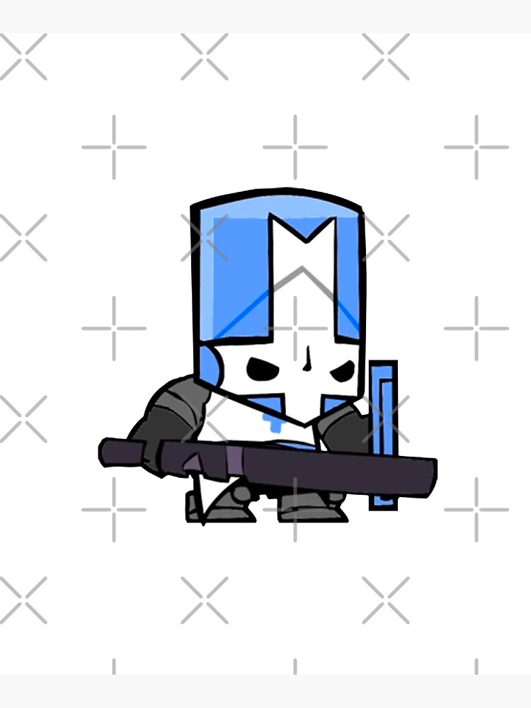 "Castle Crashers Blue Knight" Mounted Print for Sale by Rccola55 ...