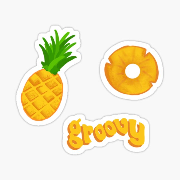 "Pineapple sticker pack" Sticker by emilyy0212 | Redbubble