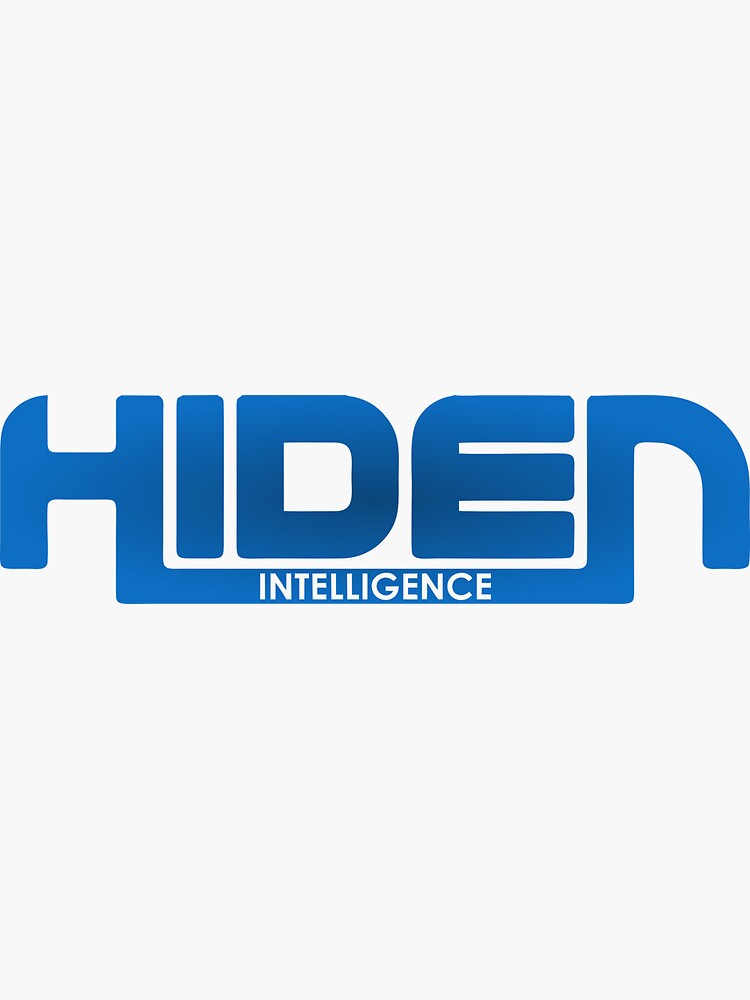 "Hiden Intelligence Logo" Sticker for Sale by yorumay | Redbubble
