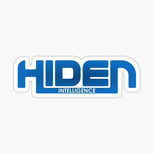 "Hiden Intelligence Logo" Sticker for Sale by yorumay | Redbubble