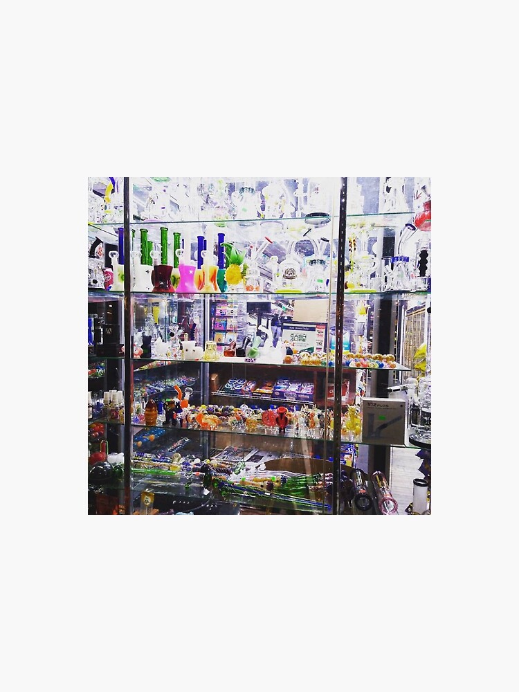 "Vape Shop Window, Manhattan" Sticker by shannonconverse | Redbubble