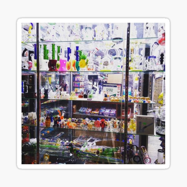 "Vape Shop Window, Manhattan" Sticker by shannonconverse | Redbubble