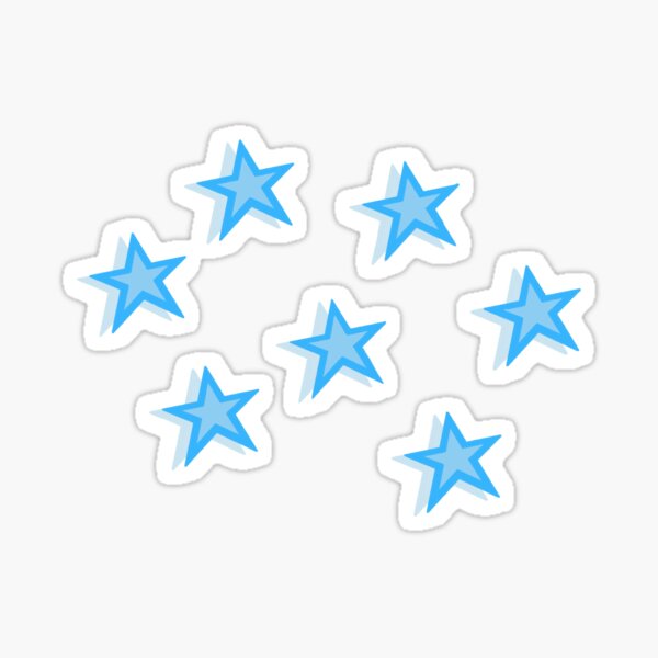 "blue star pack" Sticker by elenaczar | Redbubble