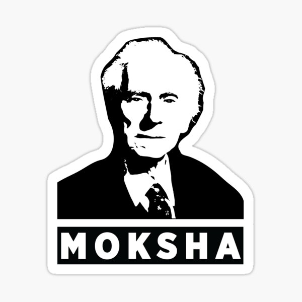 "BERTRAND RUSSELL - MOKSHA" Sticker for Sale by savoir-itchy | Redbubble