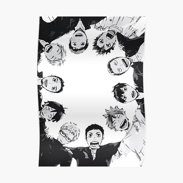 "Haikyuu!! - Karasuno Squad" Poster by BadassManga | Redbubble