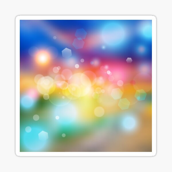 "bokeh effect" Sticker by balasoiu | Redbubble