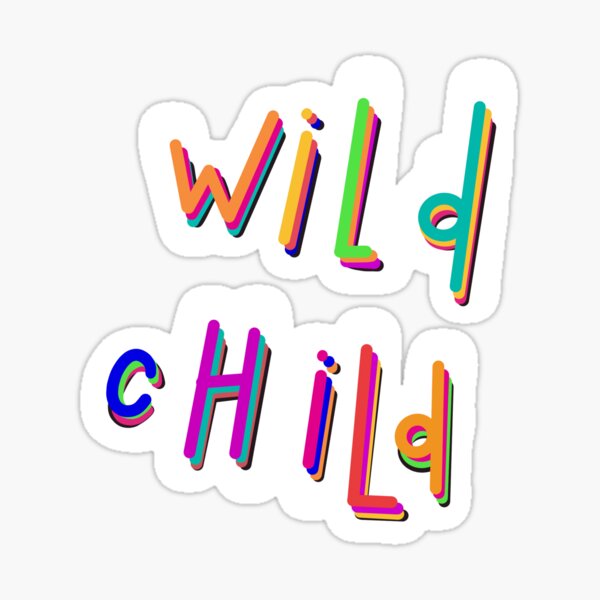 "Wild Child" Sticker for Sale by AnnaaaC | Redbubble