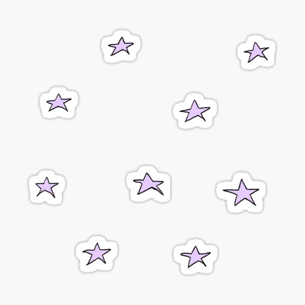 "lavender star pack" Sticker by groovystickerzz | Redbubble