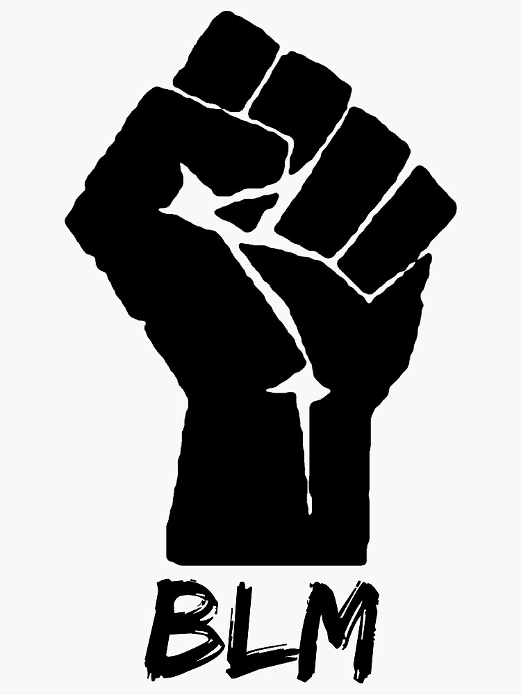 "blm hand sticker" Sticker for Sale by margaretmalone | Redbubble