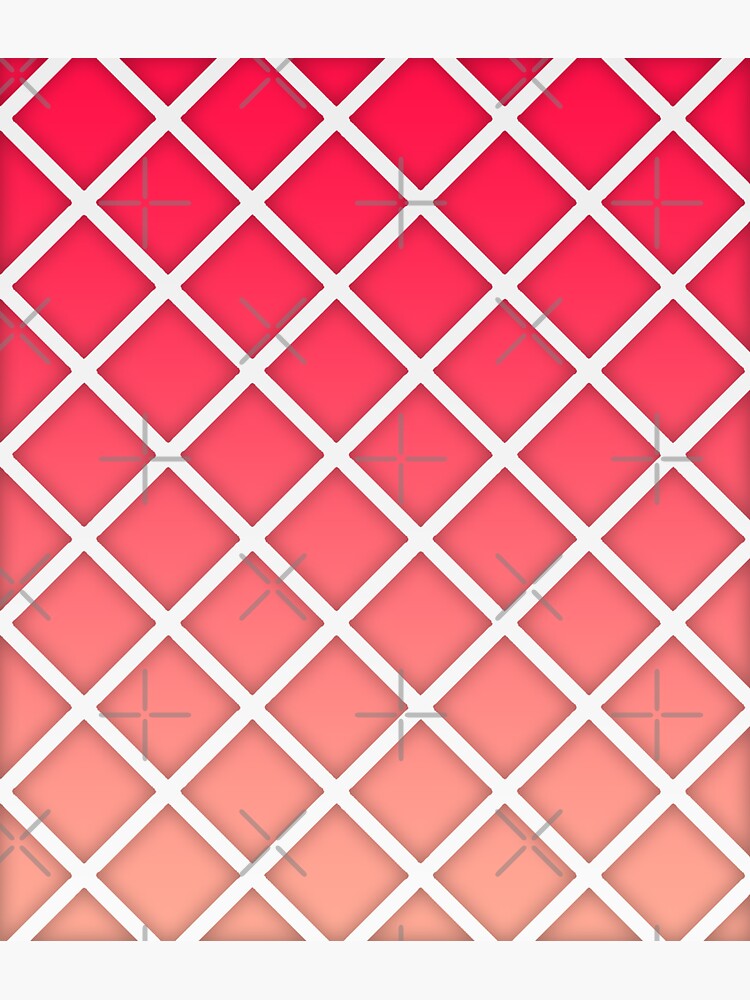 "Abstract Red Square Diomond " Sticker for Sale by Corbitron | Redbubble