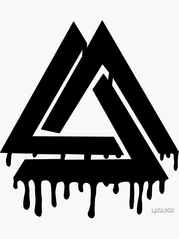 "Wild world dripping triangle" Sticker for Sale by Lj101303 | Redbubble