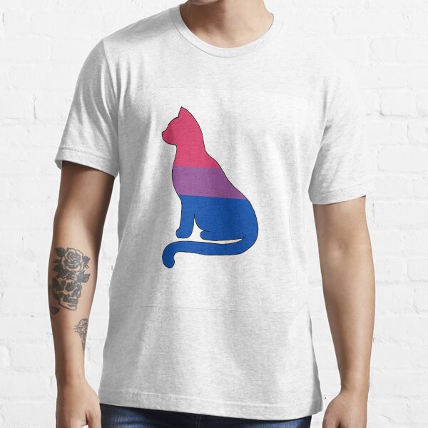 "Bi pride cat decal" T-shirt for Sale by Diredoe | Redbubble | pride t ...