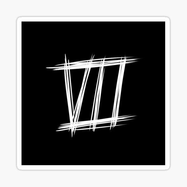 "Roman Numeral: VII" Sticker for Sale by 9ivii | Redbubble