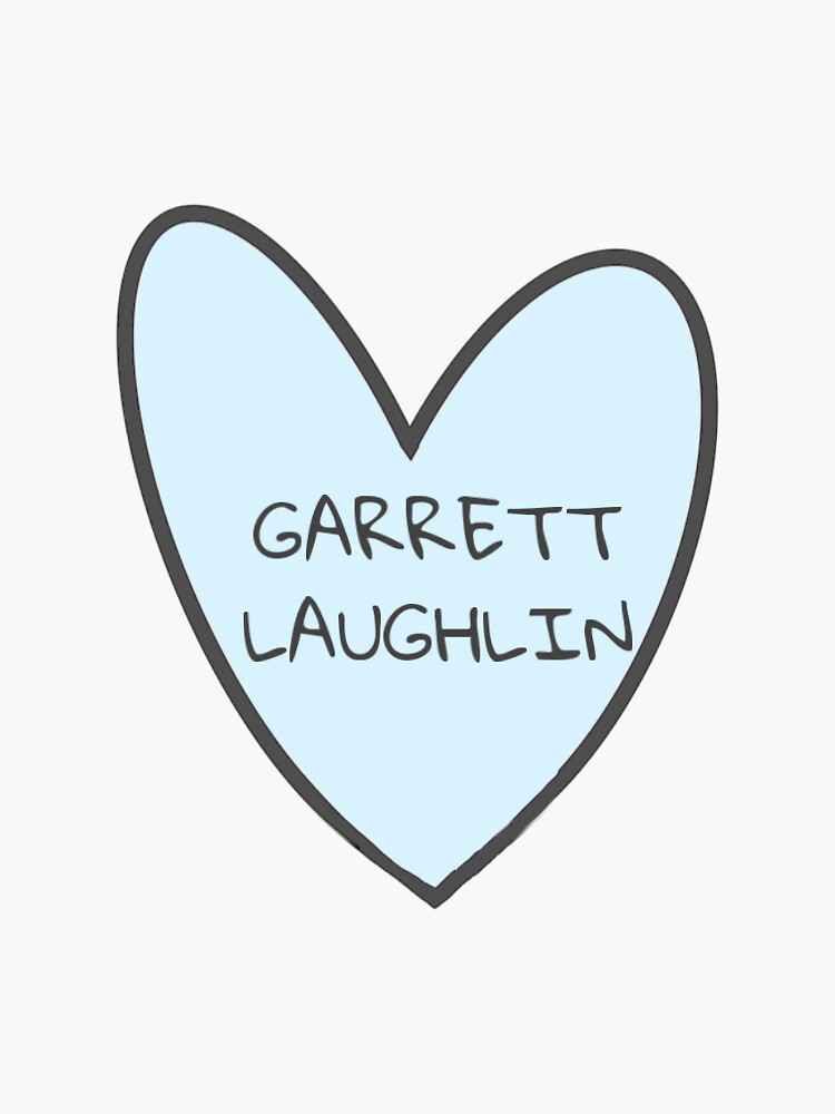 "Garrett Laughlin" Sticker for Sale by pamleonie | Redbubble