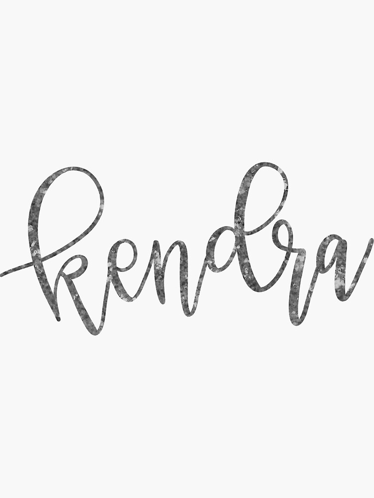 "Kendra Name Design" Sticker for Sale by KennaOlmstead | Redbubble