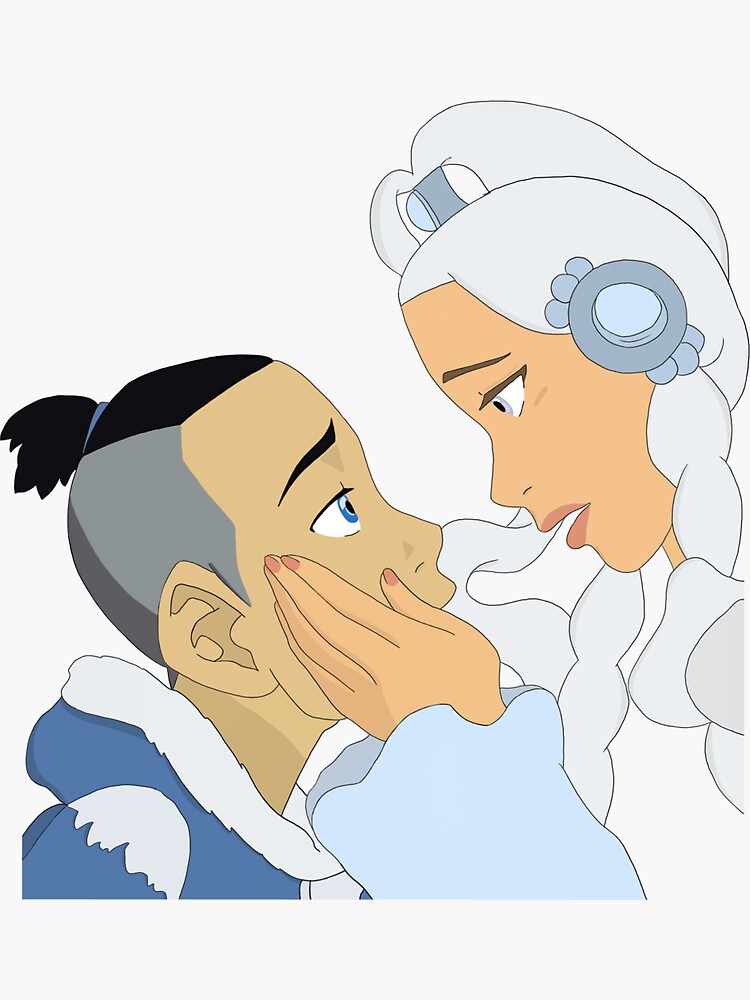 "princess yue and sokka goodbye" Sticker for Sale by vinalinh | Redbubble