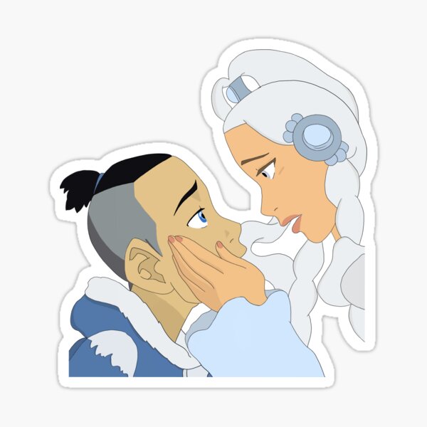 "princess yue and sokka goodbye" Sticker for Sale by vinalinh | Redbubble