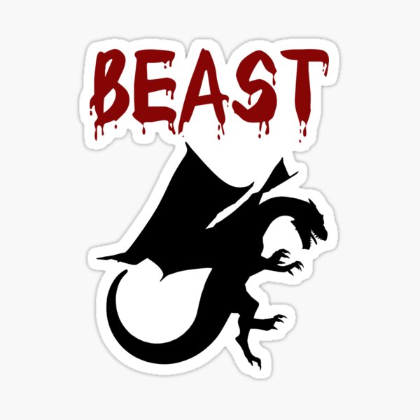 "BEAST" Sticker for Sale by itnes | Redbubble