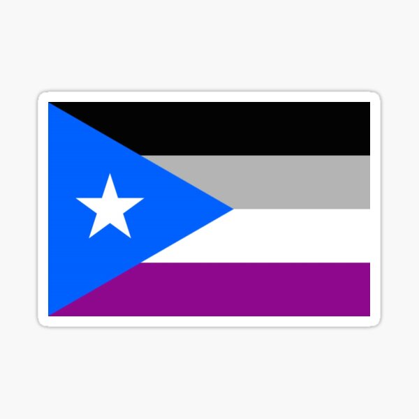 "Puerto Rico ace flag" Sticker for Sale by hazel-eyed-bi | Redbubble