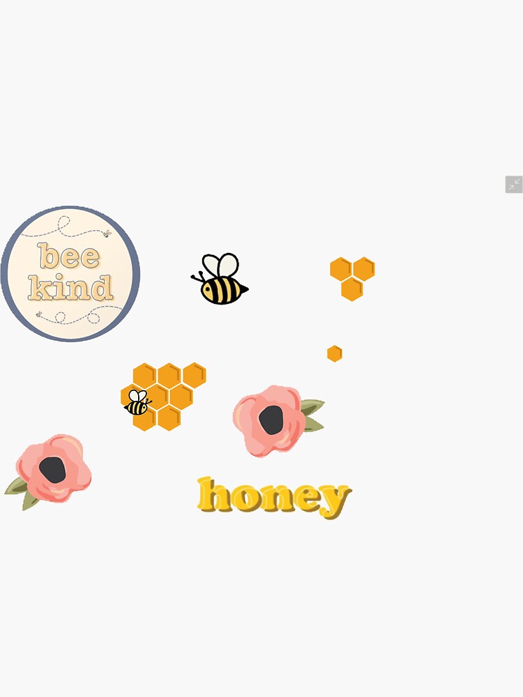 "Bee themed sticker pack" Sticker by MD-design | Redbubble