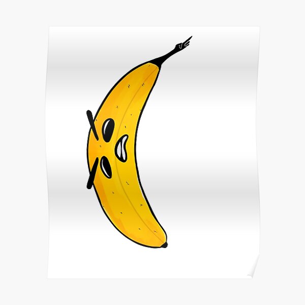 "Pointing Grumpy Banana" Poster by AriBoettcher | Redbubble