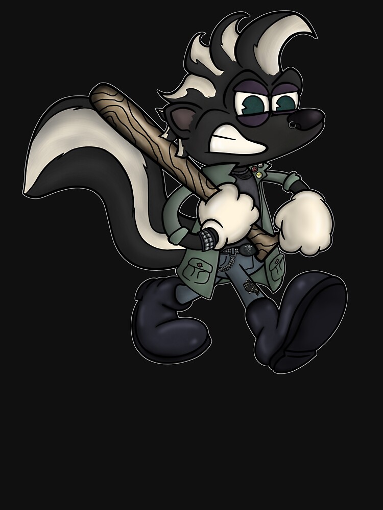 "Skunk Punk" Lightweight Hoodie for Sale by PixelatedAtoms | Redbubble