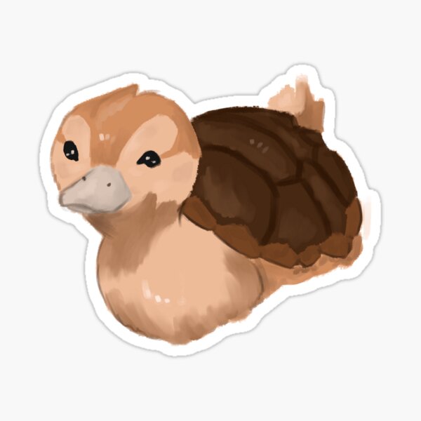 "Turtle Duck" Sticker for Sale by GrayMouseArt | Redbubble