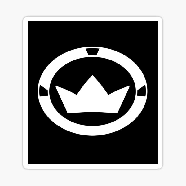 "Crown logo" Sticker for Sale by Atzon | Redbubble