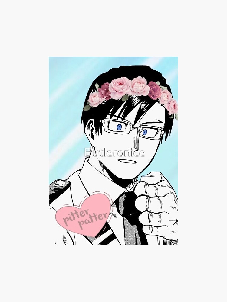 "Flower Crown Iida :3" Sticker by Butleronice | Redbubble