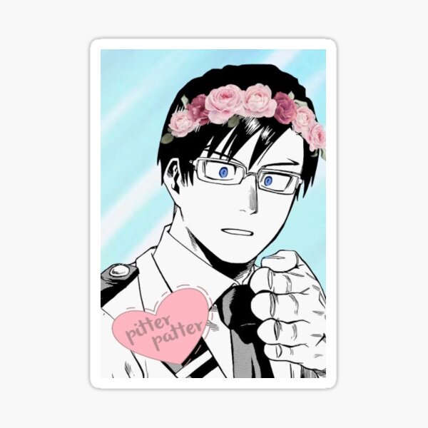 "Flower Crown Iida :3" Sticker by Butleronice | Redbubble