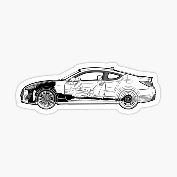 Genesis Coupe Stickers | Redbubble