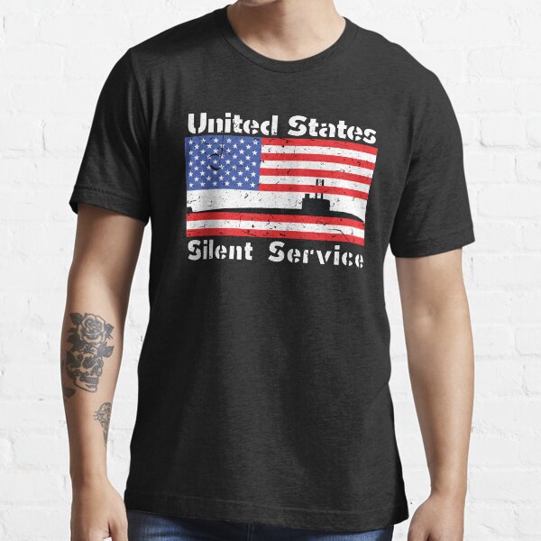 "United States Silent Service Submarine American Flag" T-shirt for Sale ...