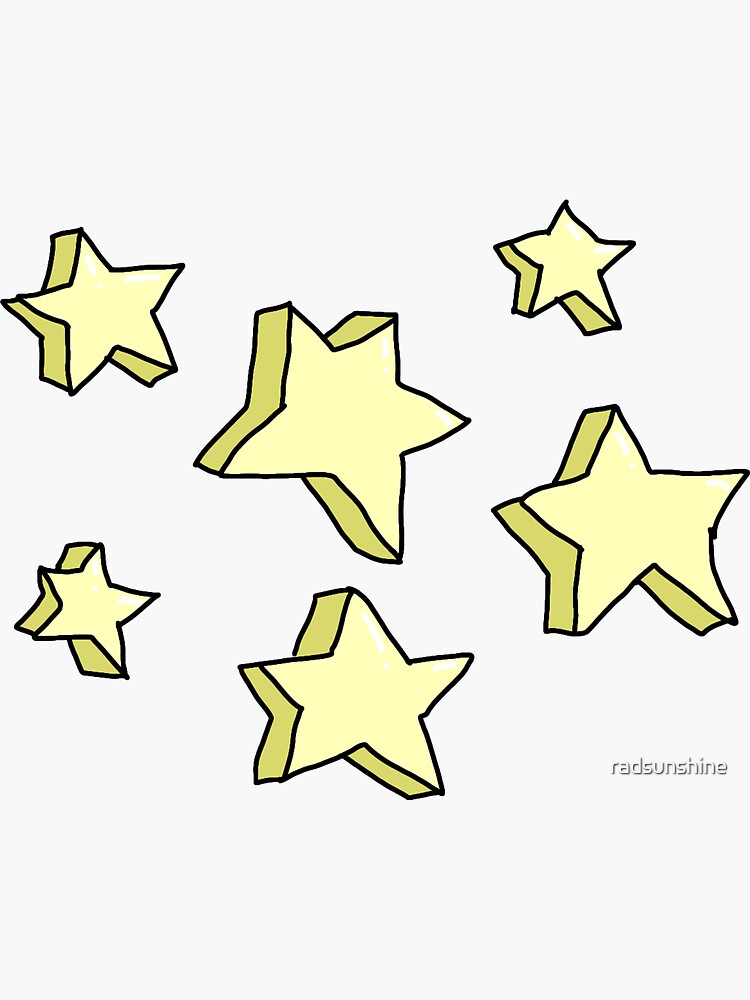 "Aesthetic Star sticker pack" Sticker by radsunshine | Redbubble