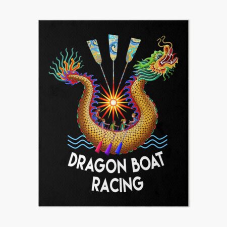 "Dragon Boat Racing Logo" Art Board Print by 99stars | Redbubble