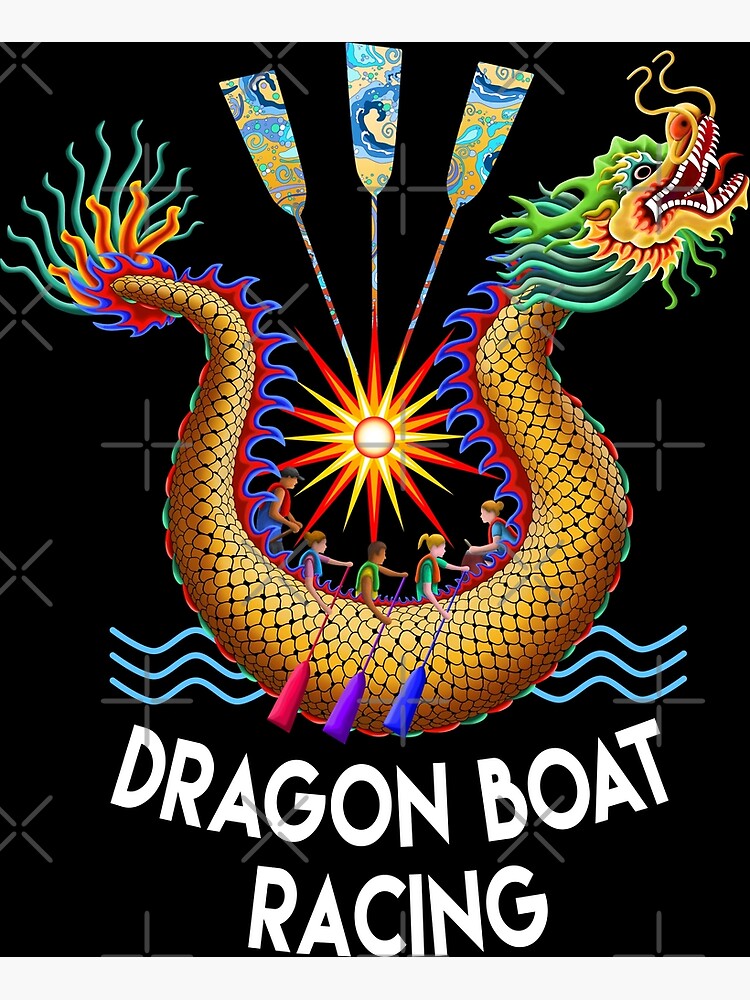 "Dragon Boat Racing Logo" Poster by 99stars | Redbubble
