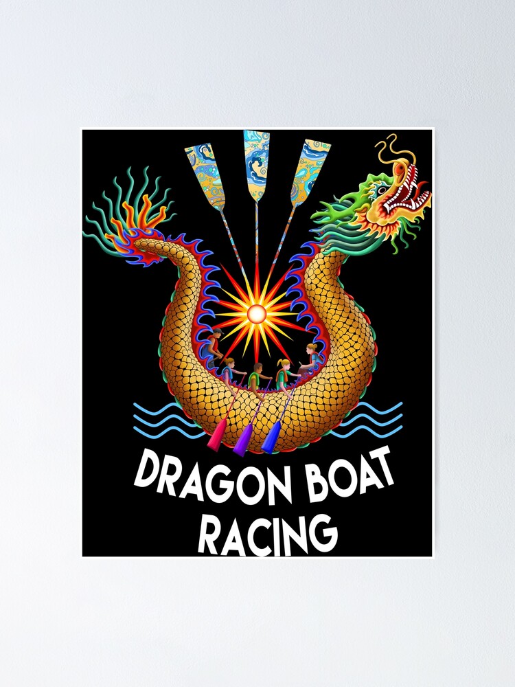 "Dragon Boat Racing Logo" Poster by 99stars | Redbubble