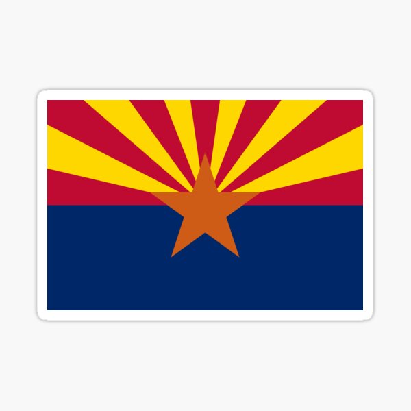 "Arizona State Flag" Sticker for Sale by YLGraphics | Redbubble