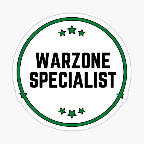 "Warzone Specialist" Sticker for Sale by ExploreStore | Redbubble