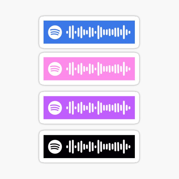 Electric Love Spotify Code Stickers | Redbubble