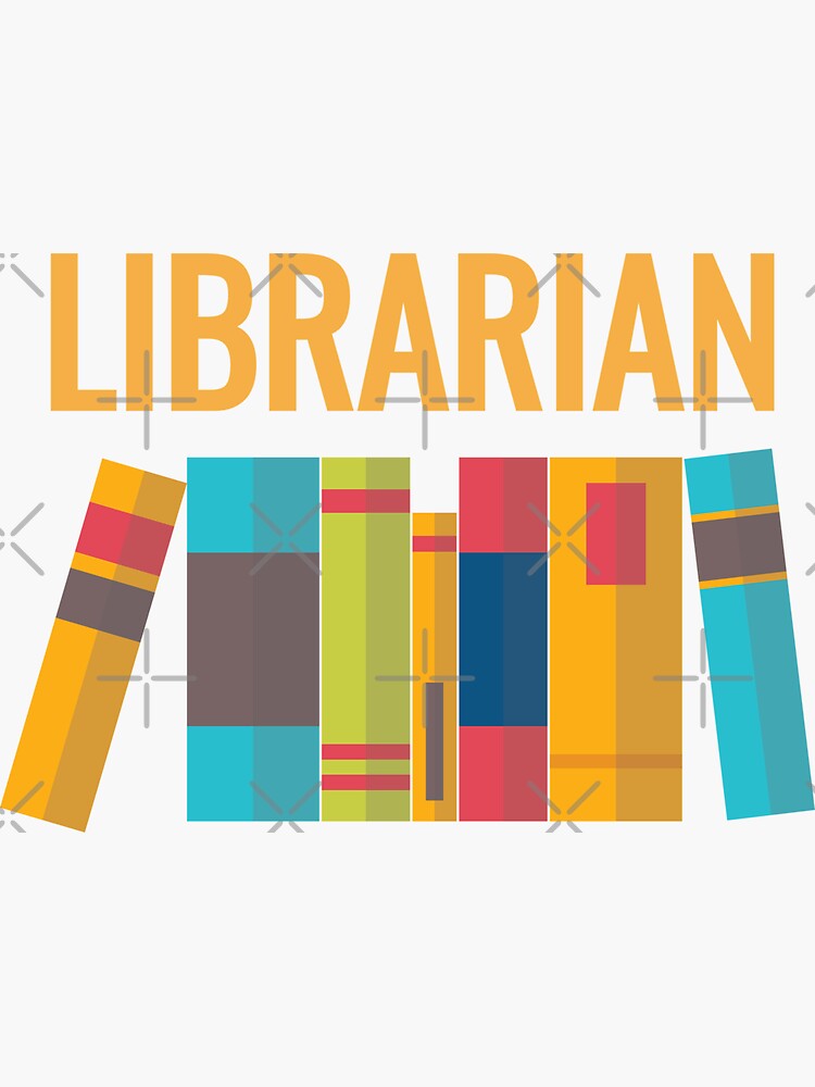 "Librarian" Sticker for Sale by EstelleStar | Redbubble