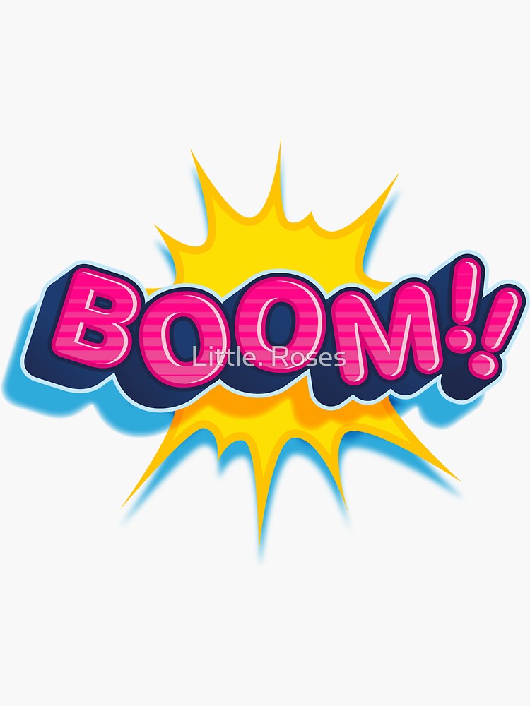 "BOOM Comic Themed" Sticker by Abdulhakim001 | Redbubble