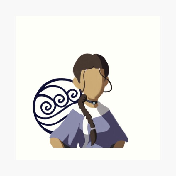 "Katara- Water Tribe Symbol" Art Print by danimg | Redbubble