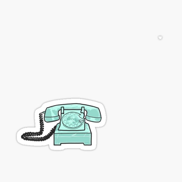 "Old telephone" Sticker for Sale by Abbs-stickers | Redbubble