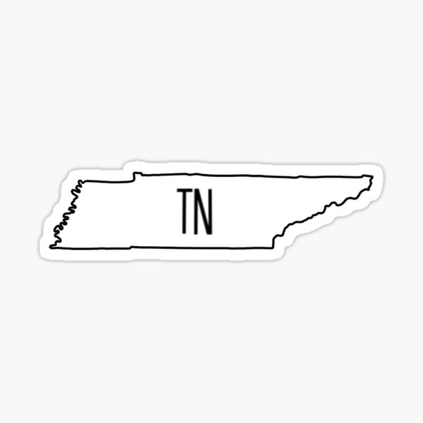 "tennessee outline" Sticker for Sale by mckinleyc | Redbubble