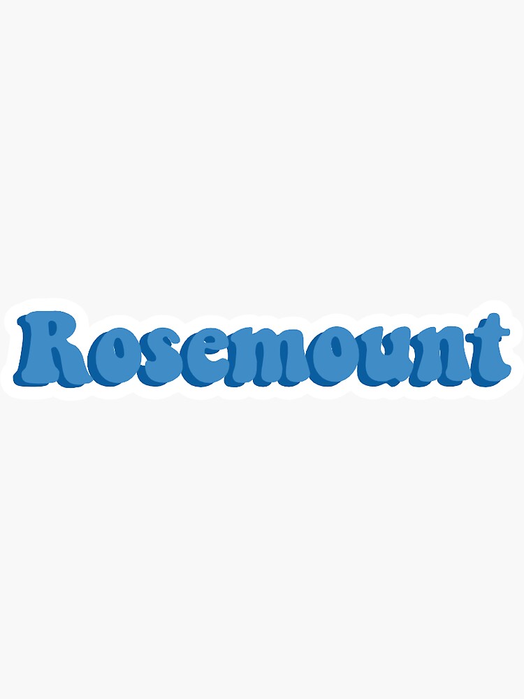"Rosemount Sticker" Sticker for Sale by jessicartheisen | Redbubble