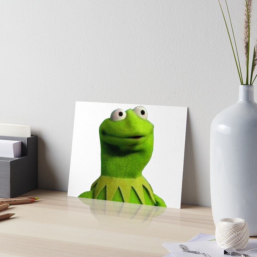 "funny kermit meme" Art Board Print by zaynahl | Redbubble