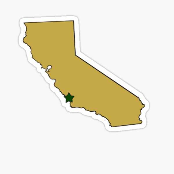 "Cal Poly Slo Map" Sticker for Sale by artbyabtree | Redbubble