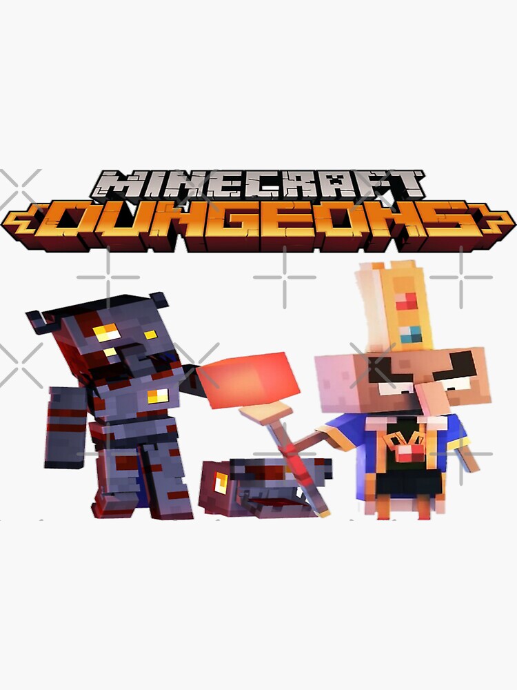 "Minecraft dungeons " Sticker by Bodda01 | Redbubble
