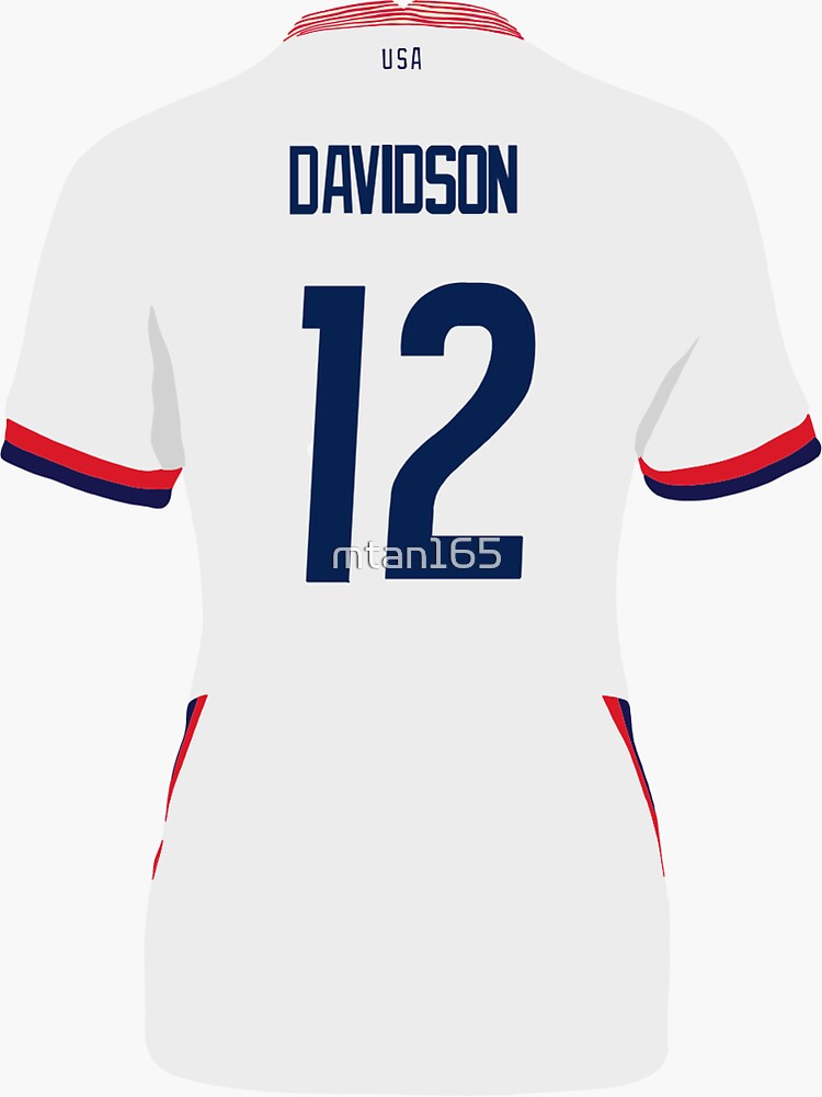 "Tierna Davidson USWNT 2020 Home Jersey" Sticker for Sale by mtan165 ...